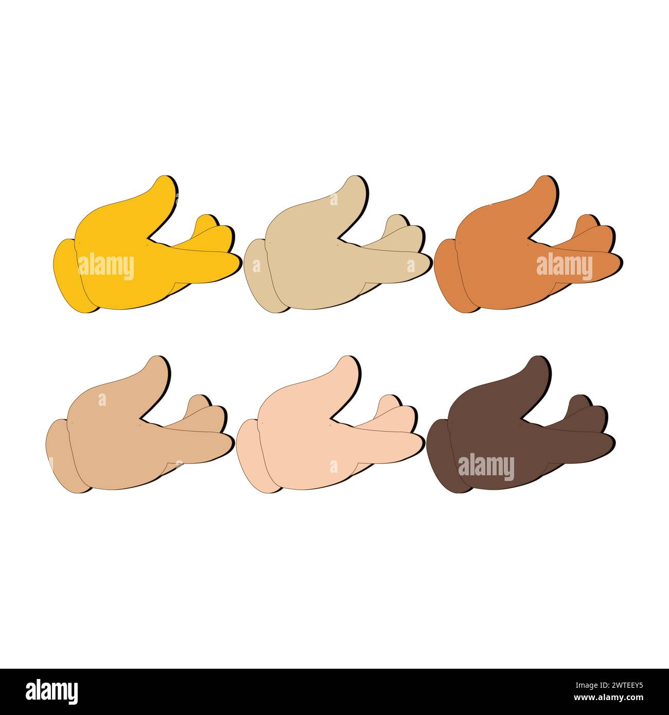 Hand with Fingers Splayed Gesture Icon. Raised hand emoji. Folded Hands ...