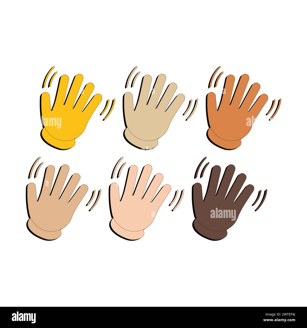 Cartoon hands splayed hi-res stock photography and images - Alamy