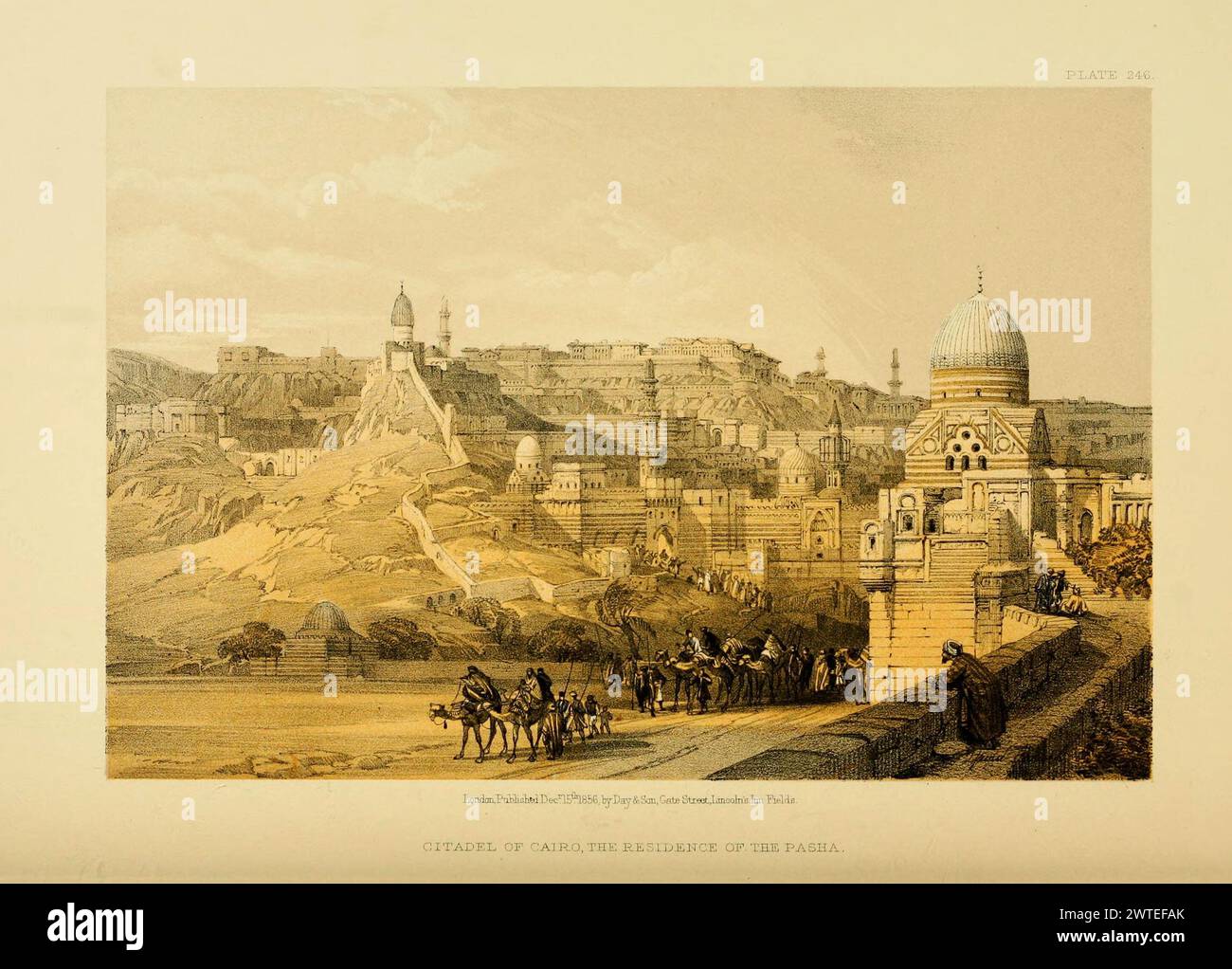 Citadel of Cairo, the Residence of the Pasha, Egypt. Vintage ...