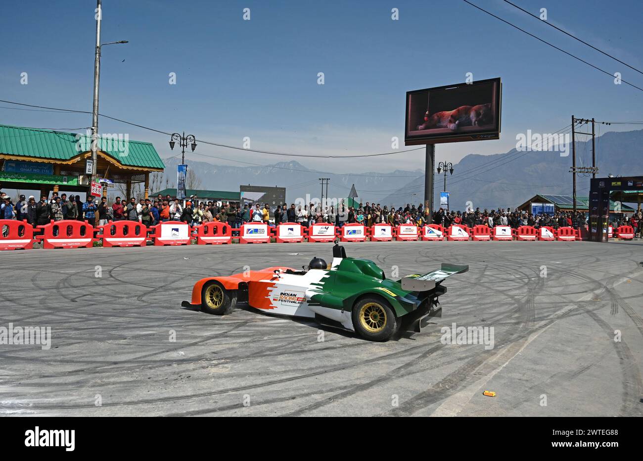 Srinagar, India. 17th Mar, 2024. SRINAGAR, INDIA - MARCH 17: A driver of Formula 4 drives on the ...