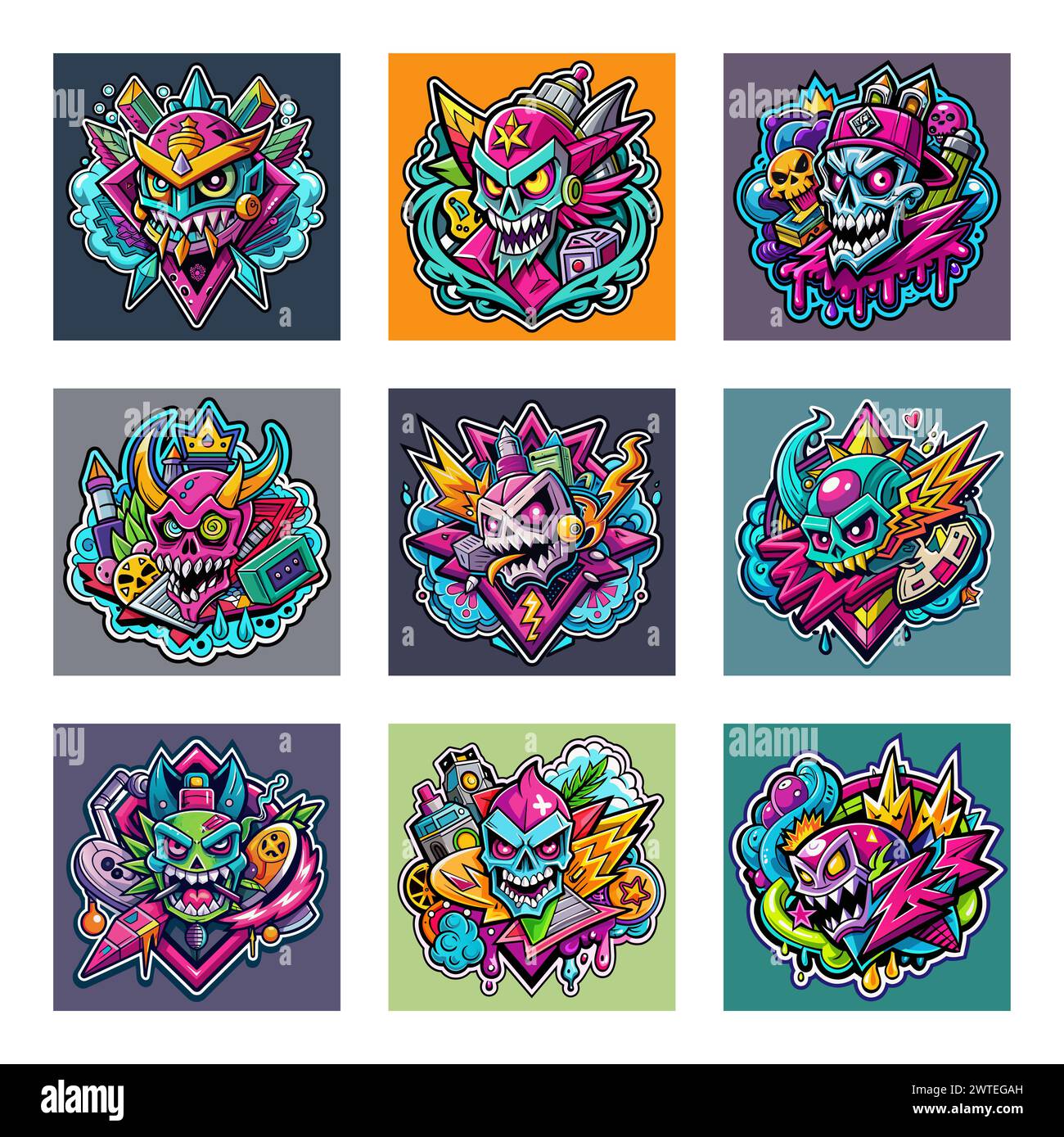 Tshirt Sticker of a inspired by street art and graffiti culture ...