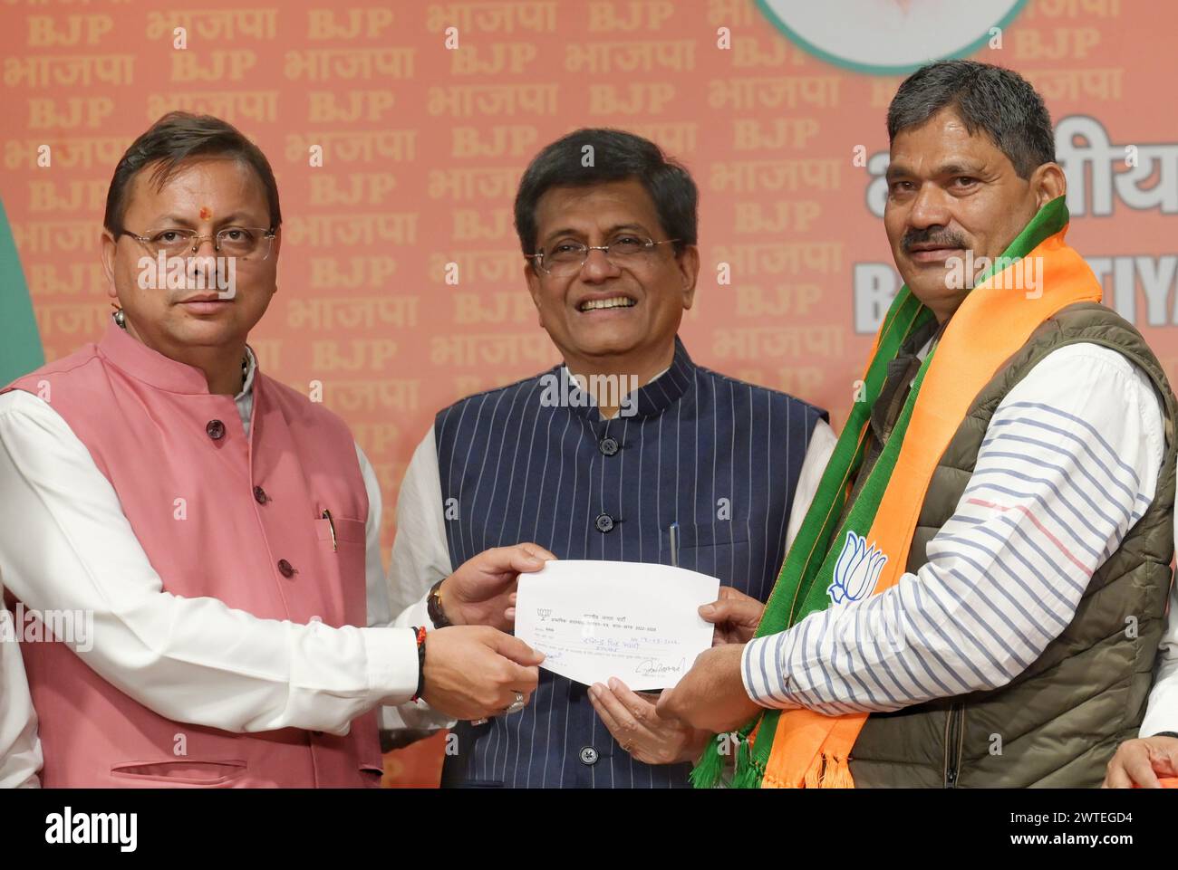 NEW DELHI, INDIA - MARCH 17: Rajendra Singh Bhandari, Congress MLA from ...