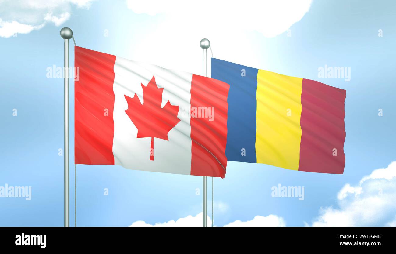 Canada chad flag hi-res stock photography and images - Alamy