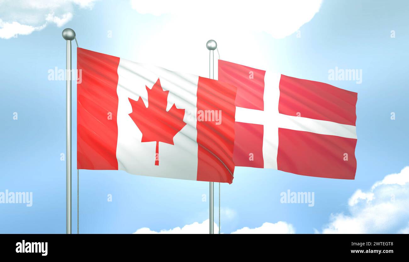 Canada denmark flag hi-res stock photography and images - Alamy
