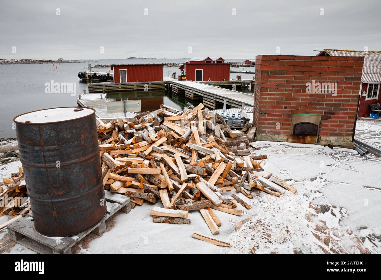JURMO, REMOTE BALTIC SEA ISLAND, IN FREEZING FOG: A foggy winter day in ...