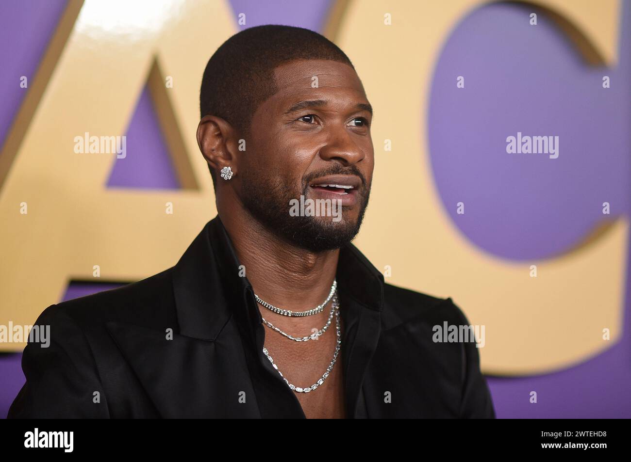 Usher arrives at the 55th NAACP Image Awards on Saturday, March 16 ...