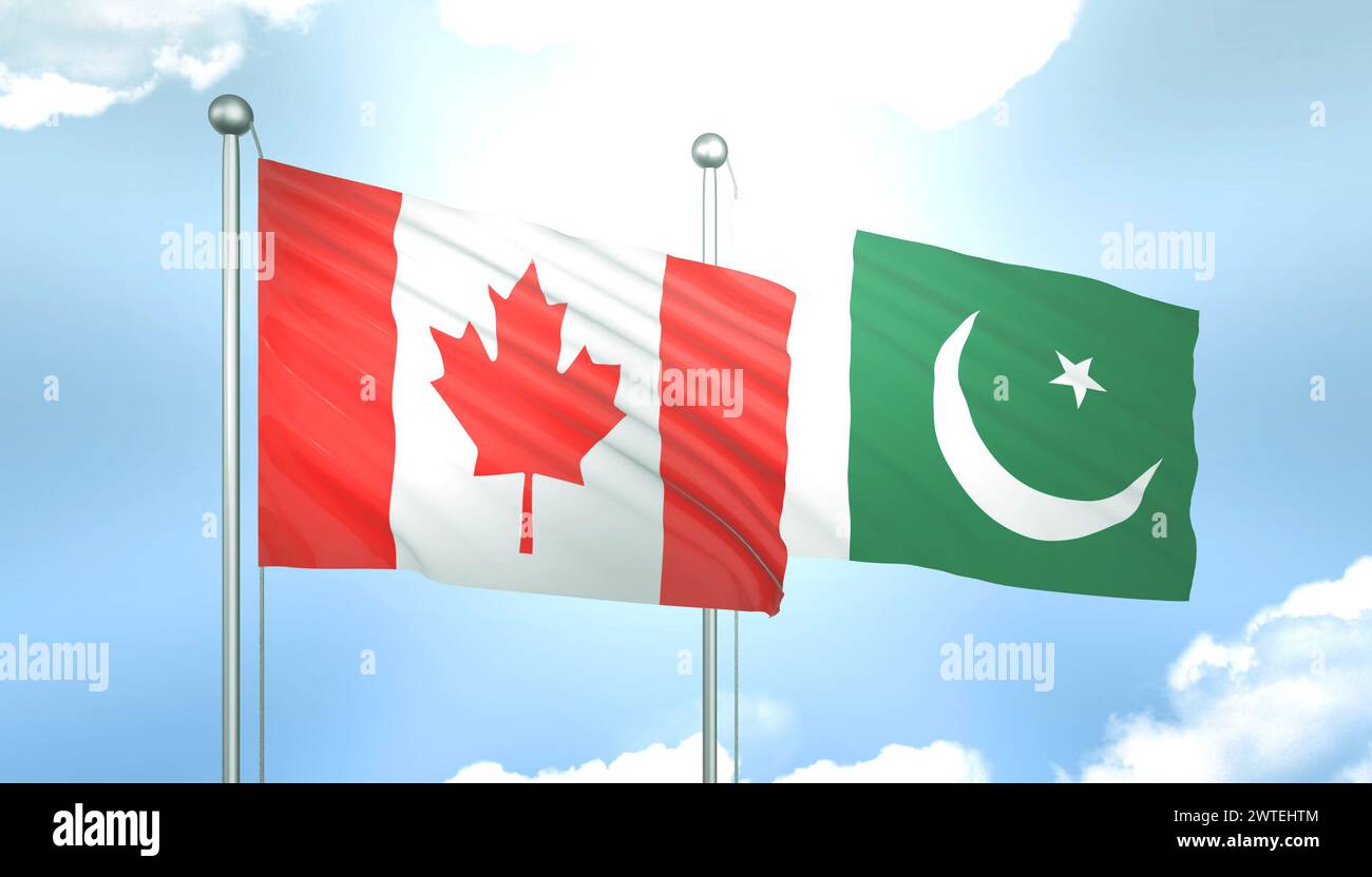 Pakistan canada flag hi-res stock photography and images - Alamy