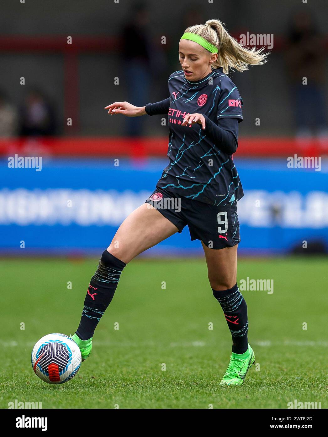 Manchester City's Chloe Kelly in action during the Barclays Women's ...