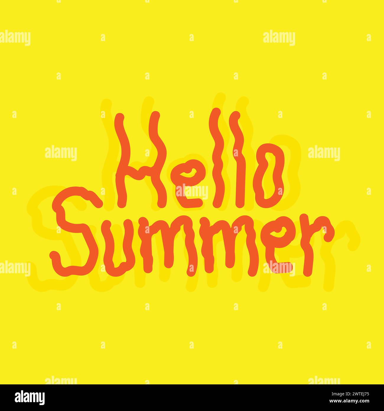Summer vacation lettering logo with sun vector illustration. Summer ...
