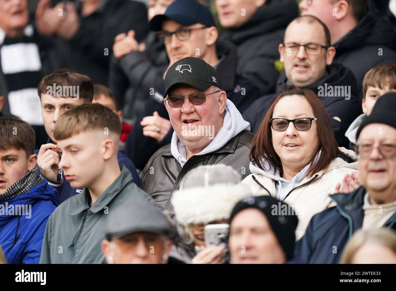 Derby County fans during the Sky Bet League One match at Pride Park ...
