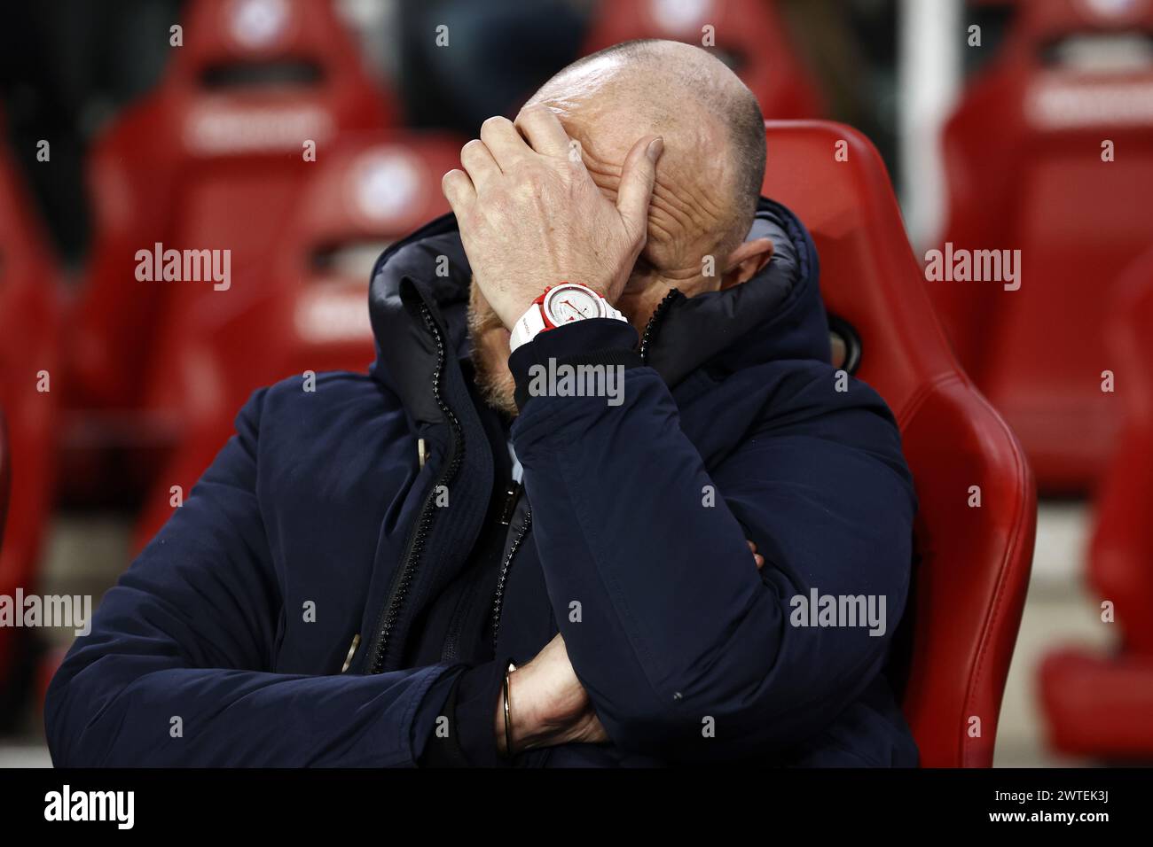 EINDHOVEN - (l-r) FC Twente coach Joseph Oosting during the Dutch ...