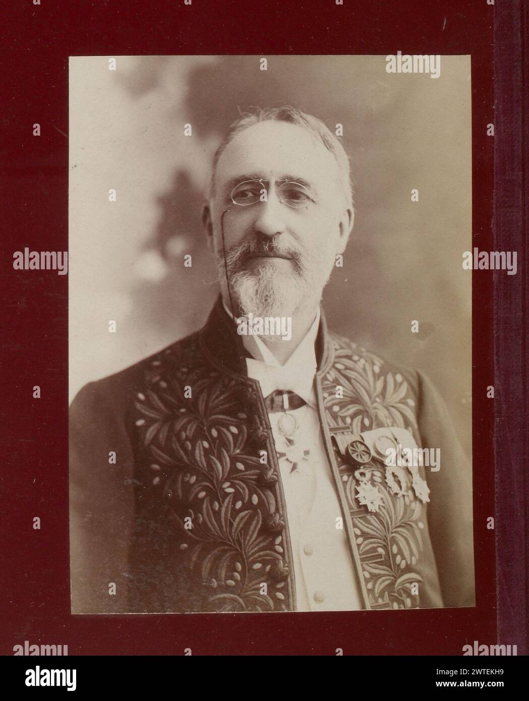 Vintage Portrait of French Composer Théodore Dubois Stock Photo - Alamy