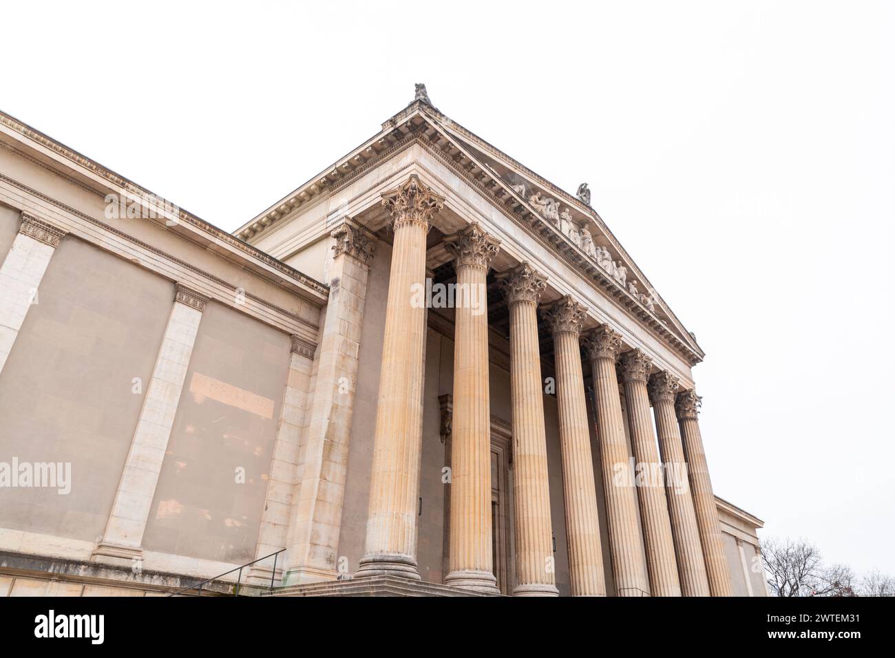 Konigsplatz square, built in the style of European Neoclassicism in the ...