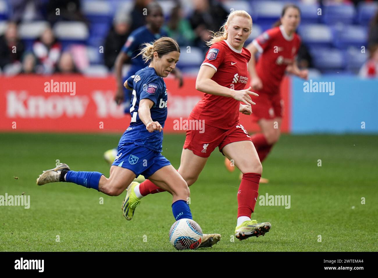 Liverpool FC v West Ham United FC Barclays Womens Super League PRENTON PARK TRANMERE ENGLAND ...