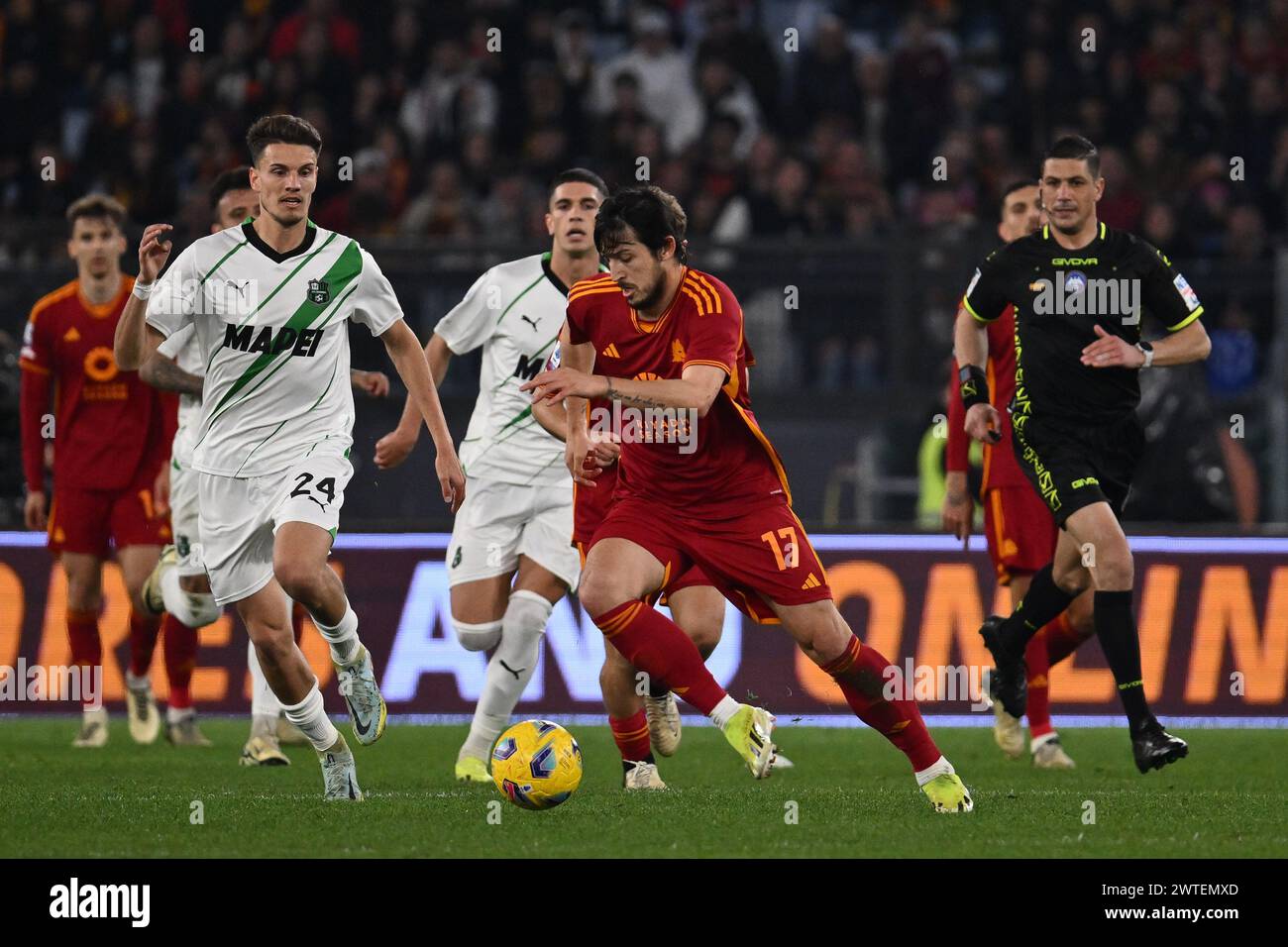 Rome, Italy. 17th Mar, 2024. Sardar Azmoun of A.S. Roma during the 29th ...