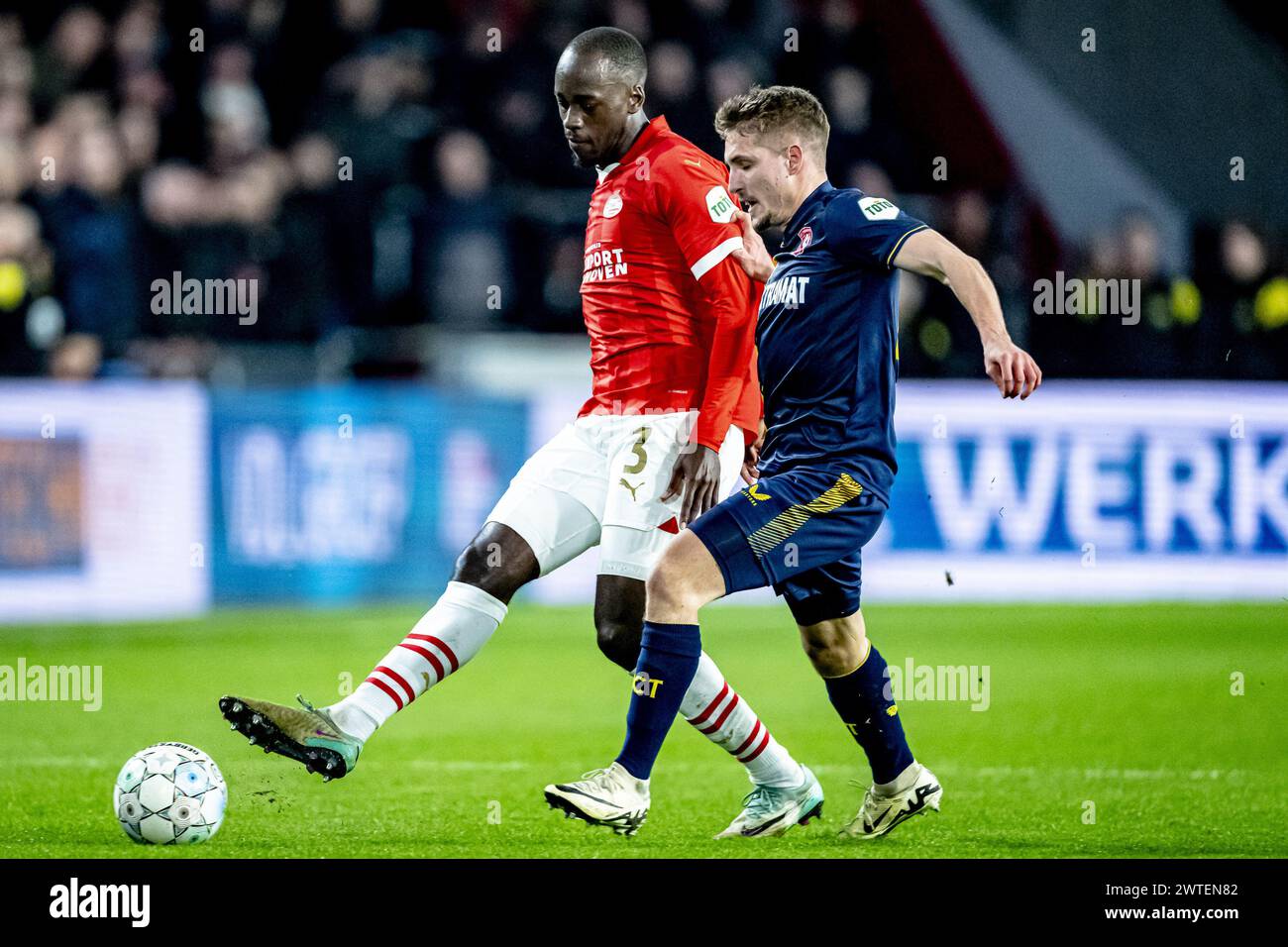 EINDHOVEN, Netherlands. 17th Mar, 2024. football, Philips stadium ...