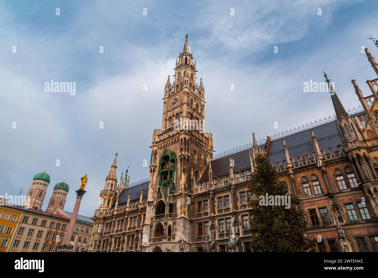 The Rathaus-Glockenspiel in Munich is a tourist attraction clock in ...