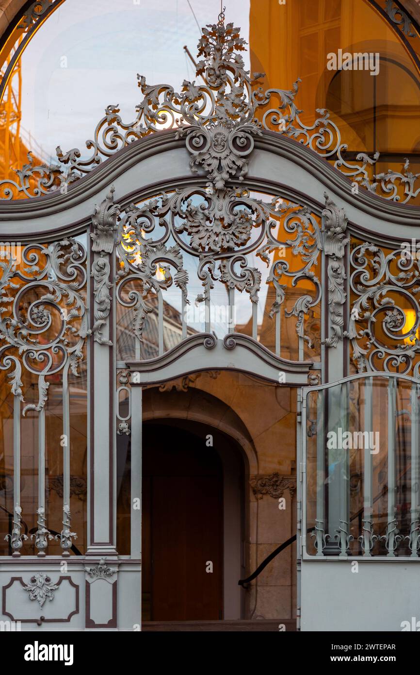 Old and beautiful ornate door, classic architectural detail Stock Photo ...