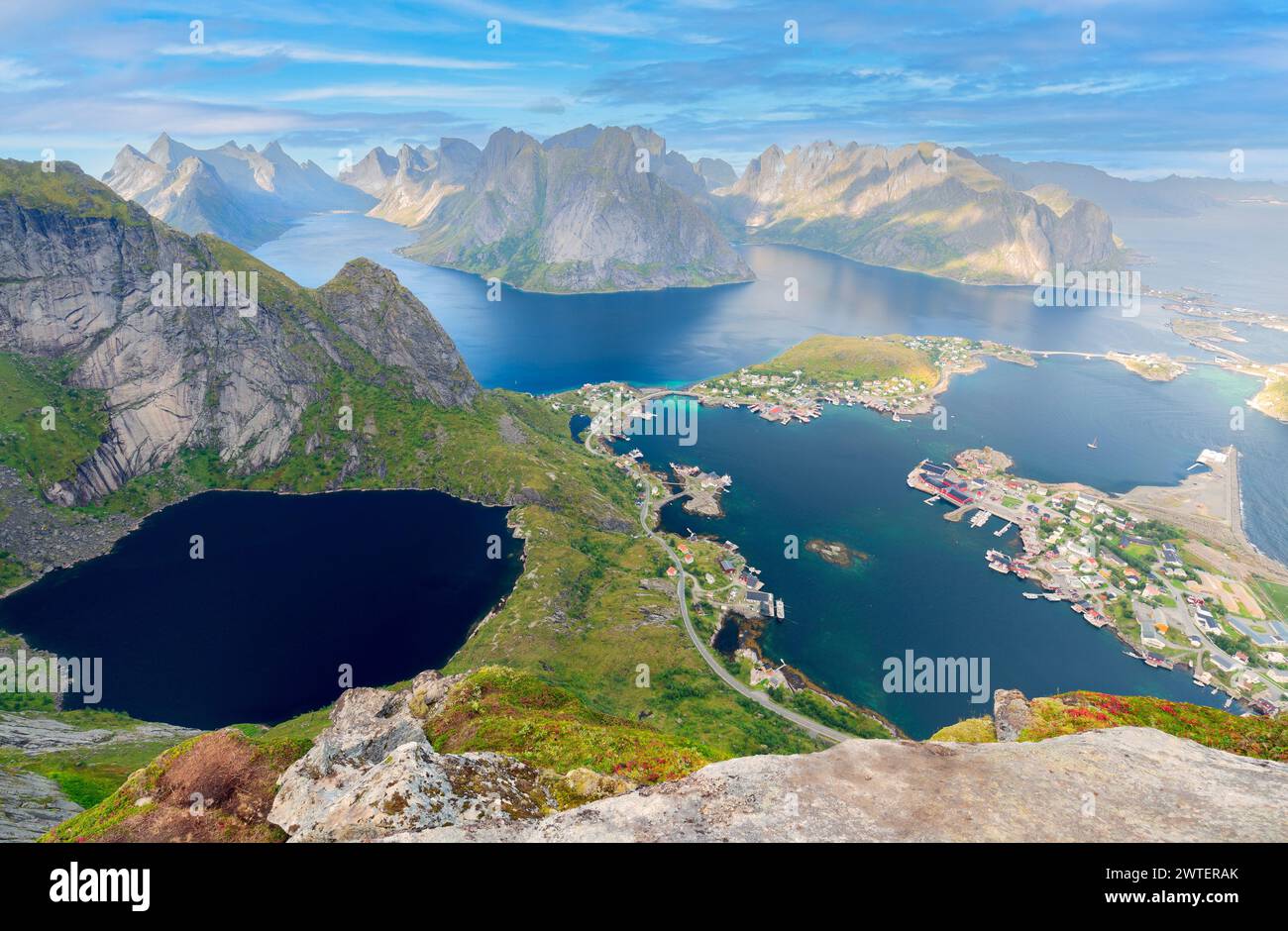 Aerial view stunning lofoten hi-res stock photography and images - Alamy