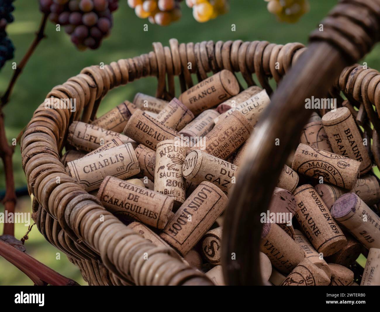 Harvest basket corks hi-res stock photography and images - Alamy