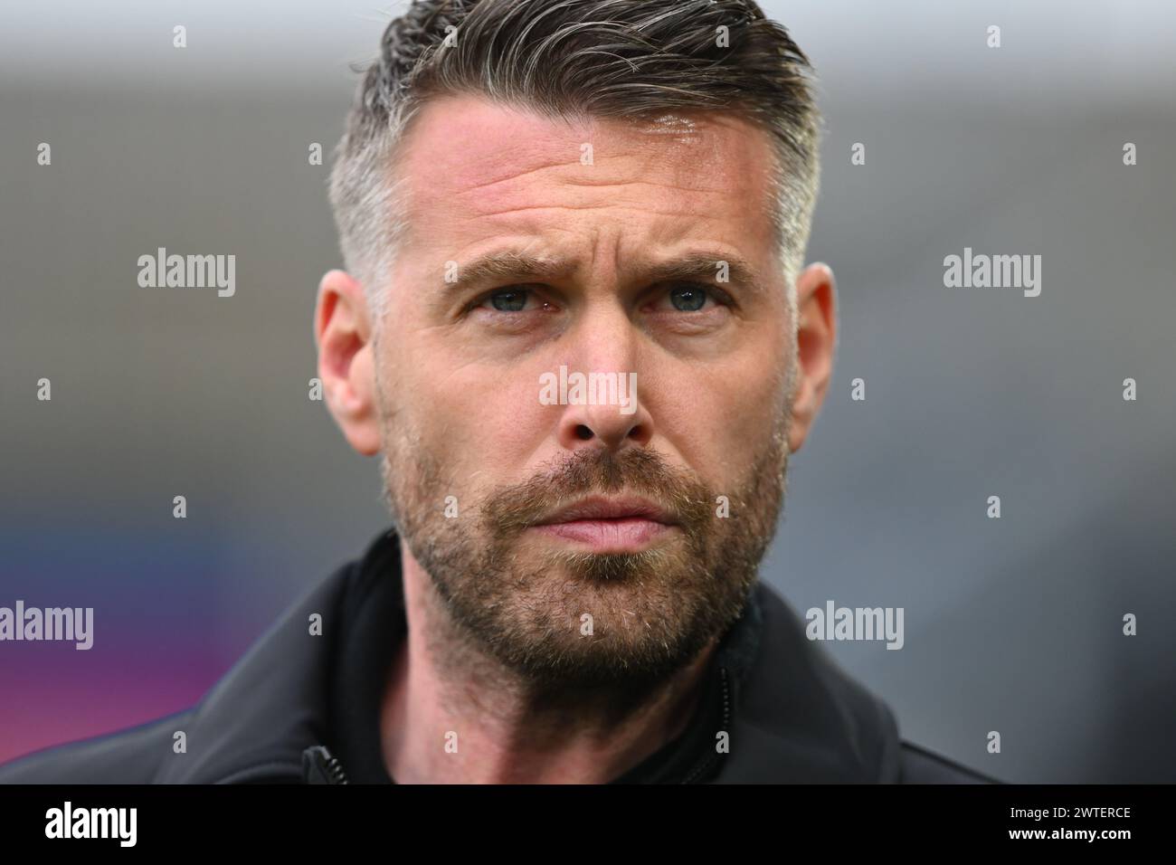 Rob Edwards, manager of Luton Town during the Premier League match ...