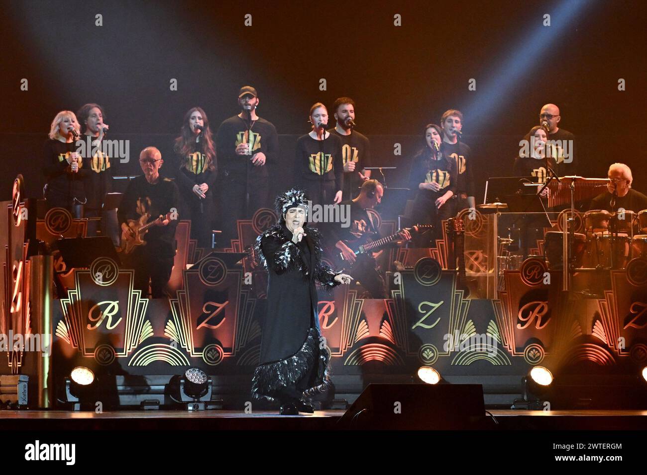 Nelson Mandela Forum, Florence, Italy, March 02, 2024, Renato Zero ...