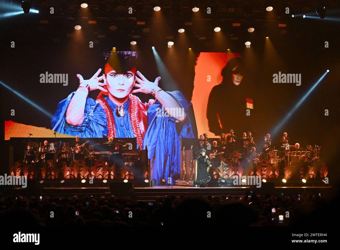 Nelson Mandela Forum, Florence, Italy, March 02, 2024, Renato Zero ...