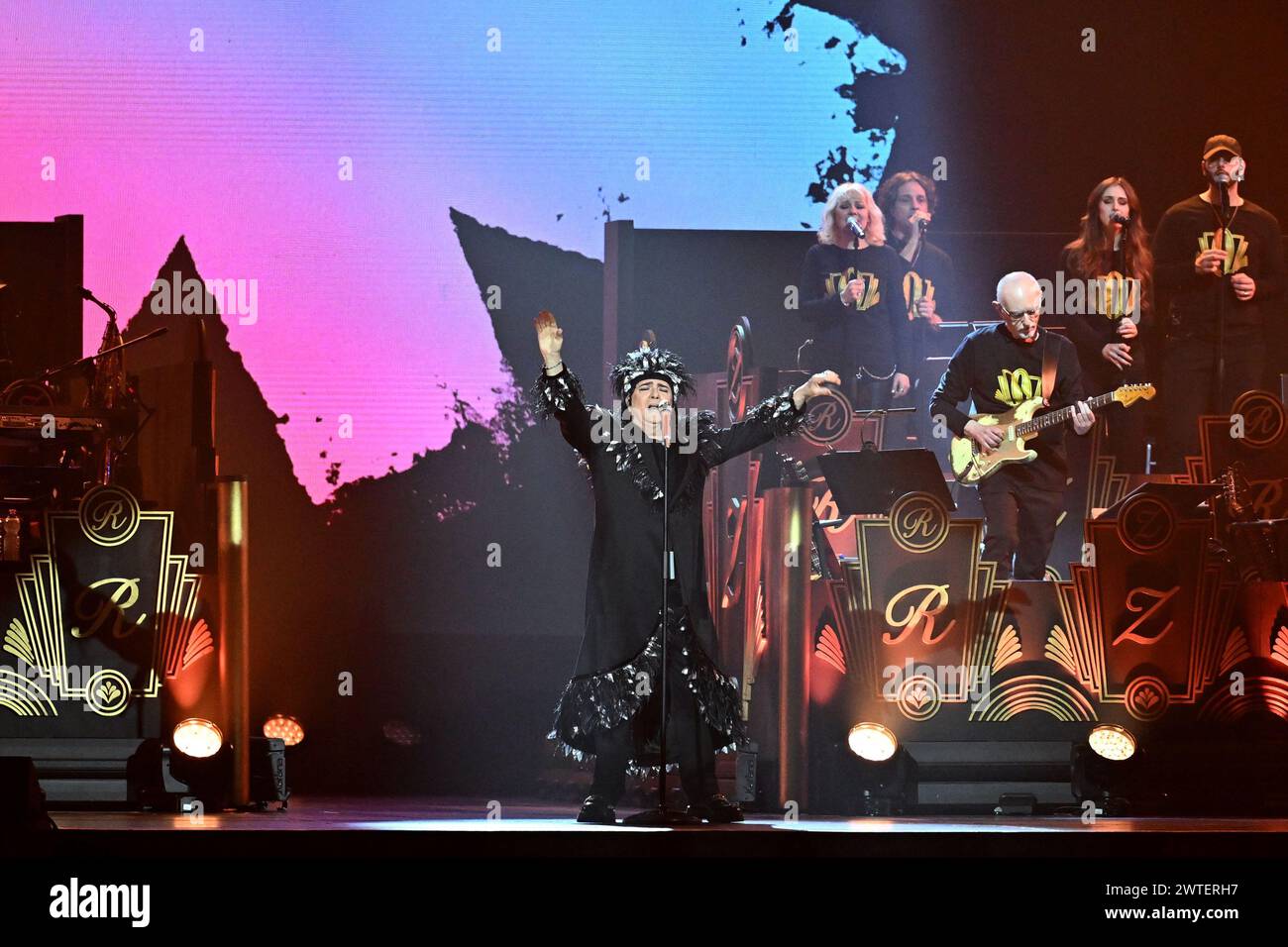 Nelson Mandela Forum, Florence, Italy, March 02, 2024, Renato Zero ...