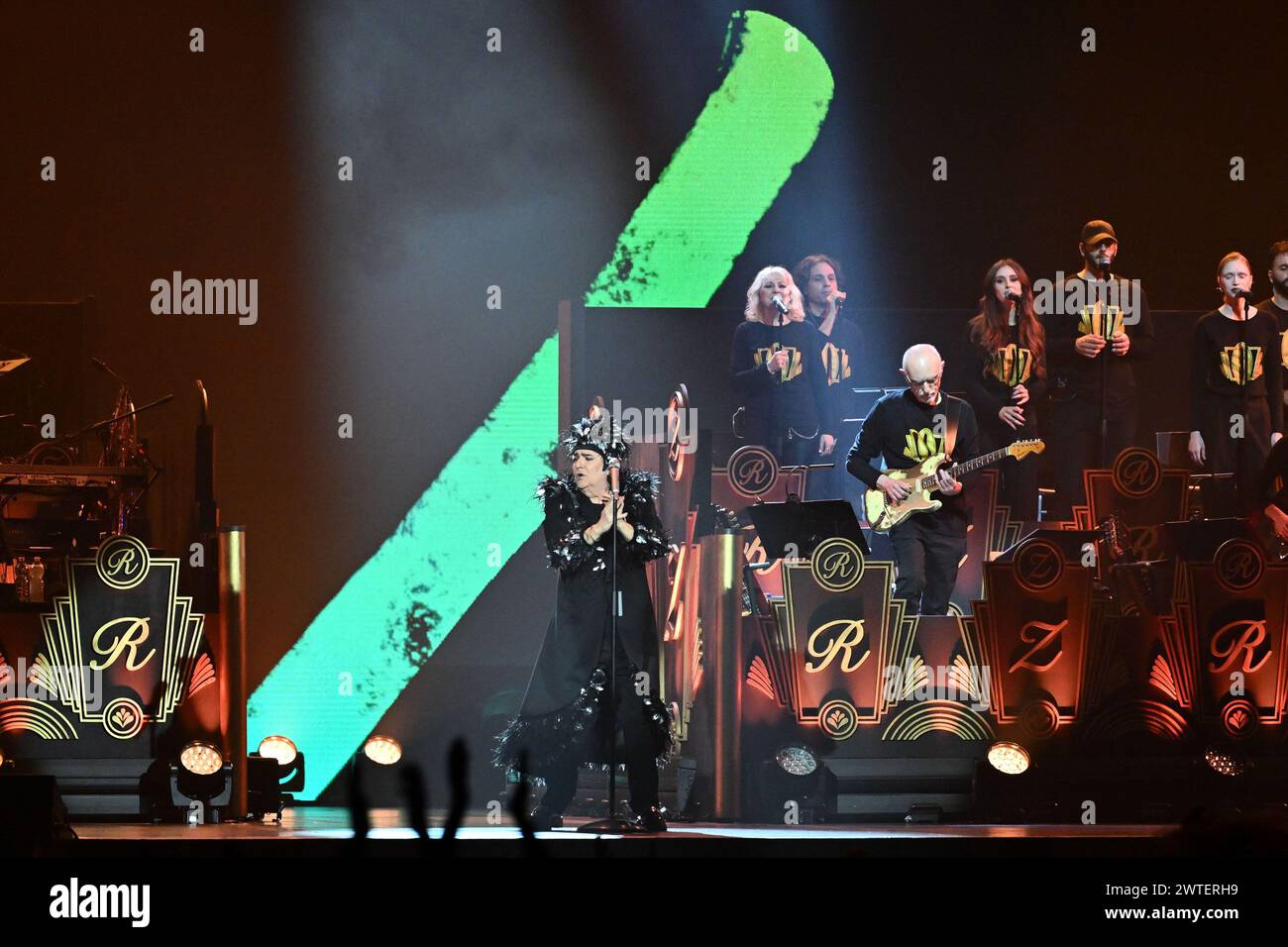 Nelson Mandela Forum, Florence, Italy, March 02, 2024, Renato Zero ...