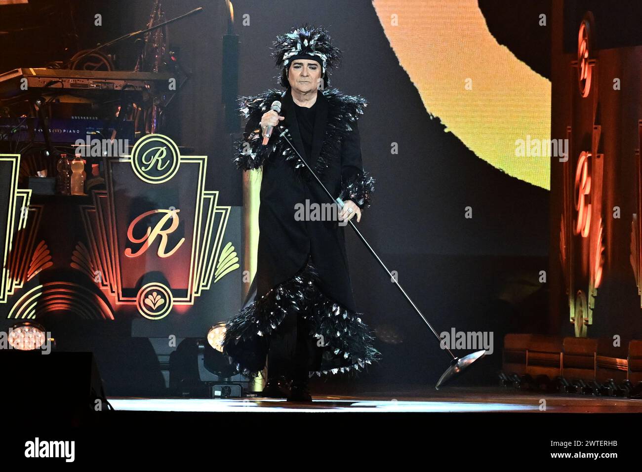 Nelson Mandela Forum, Florence, Italy, March 02, 2024, Renato Zero ...