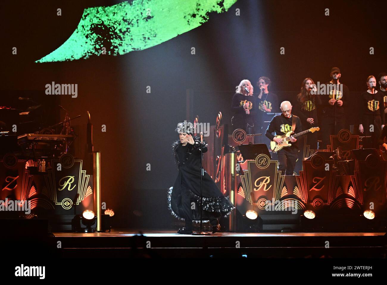 Nelson Mandela Forum, Florence, Italy, March 02, 2024, Renato Zero ...