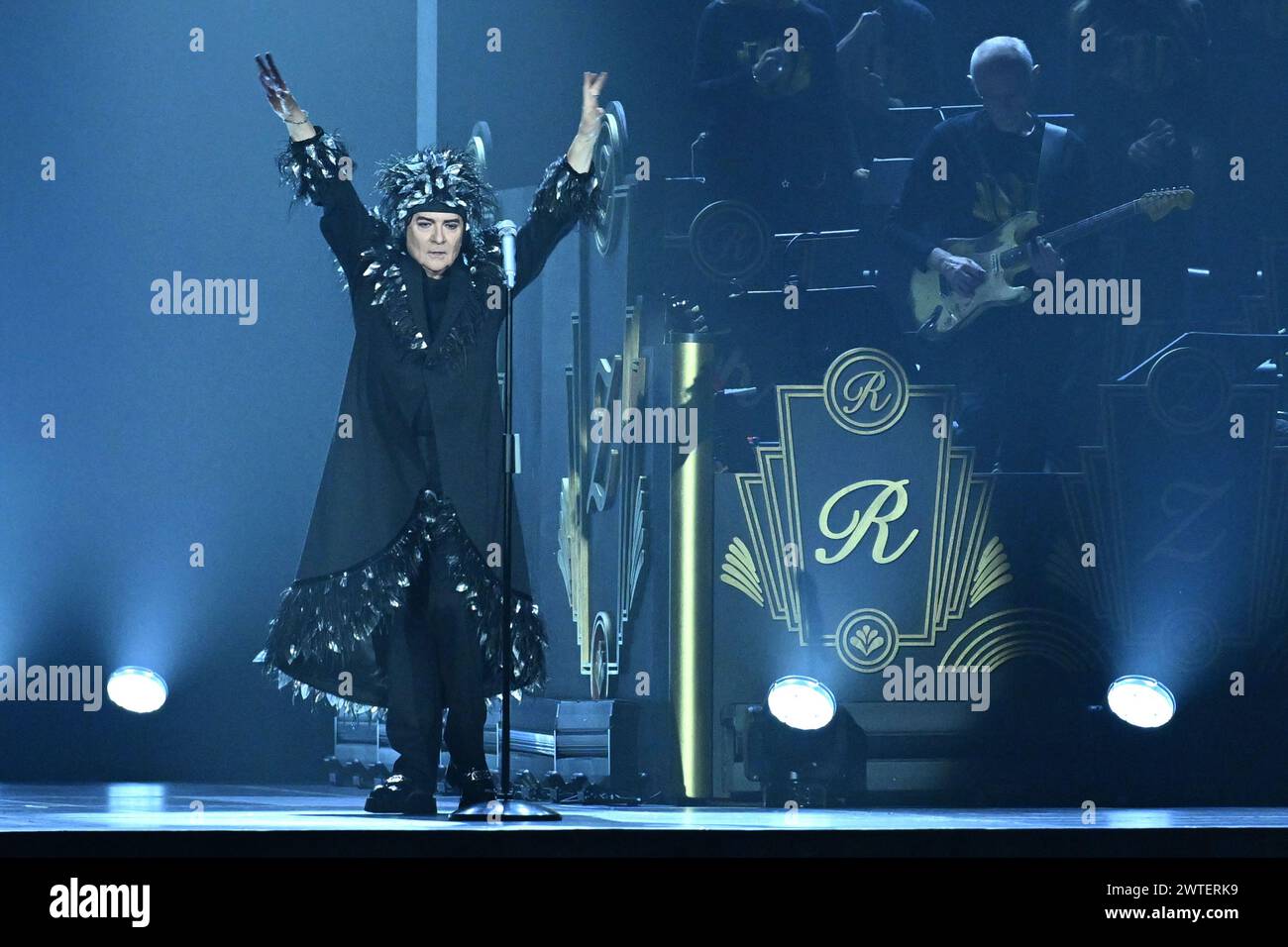 Nelson Mandela Forum, Florence, Italy, March 02, 2024, Renato Zero ...