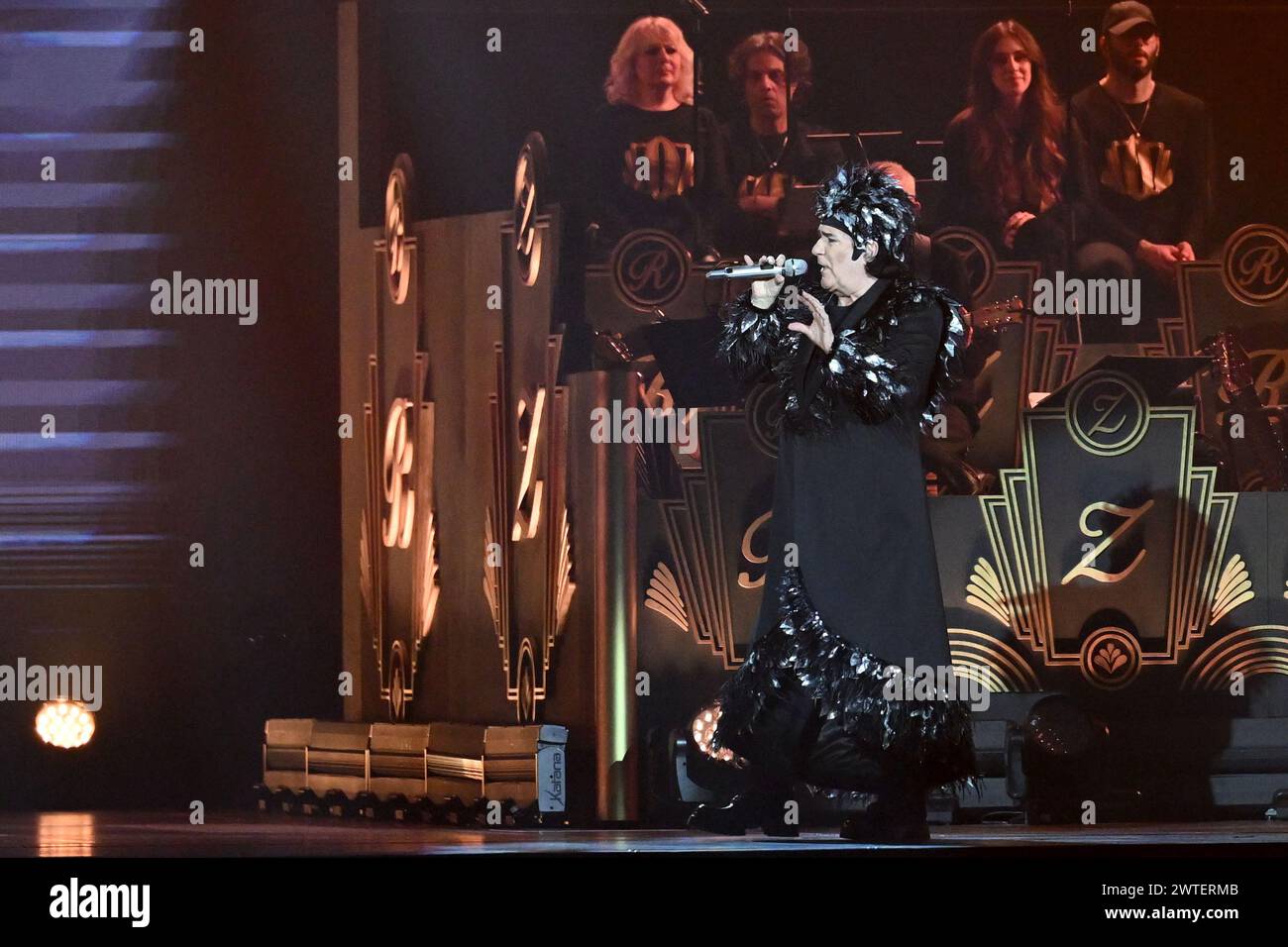 Nelson Mandela Forum, Florence, Italy, March 02, 2024, Renato Zero ...