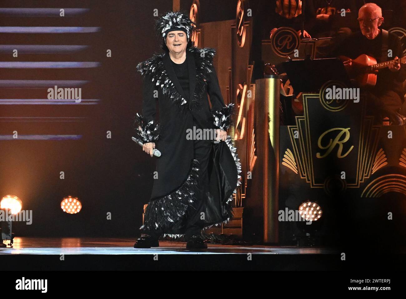 Nelson Mandela Forum, Florence, Italy, March 02, 2024, Renato Zero ...