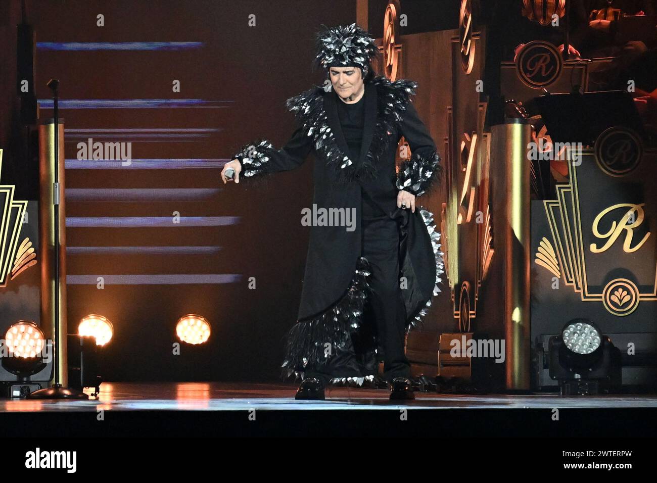 Nelson Mandela Forum, Florence, Italy, March 02, 2024, Renato Zero ...