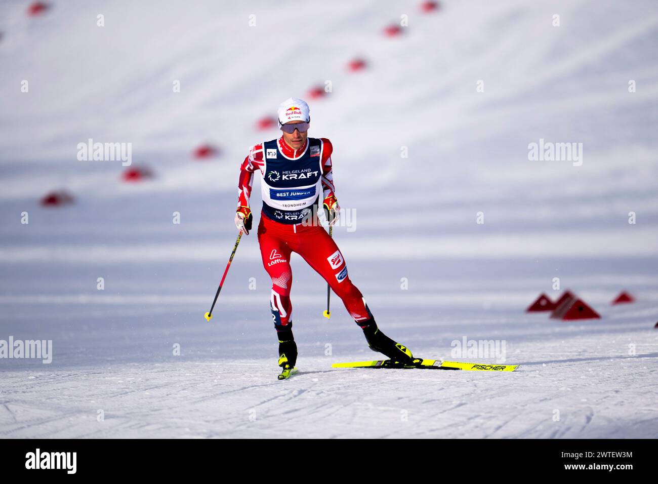 Trondheim 20240317.Johannes Lamparter during men's 10km at the combined ...