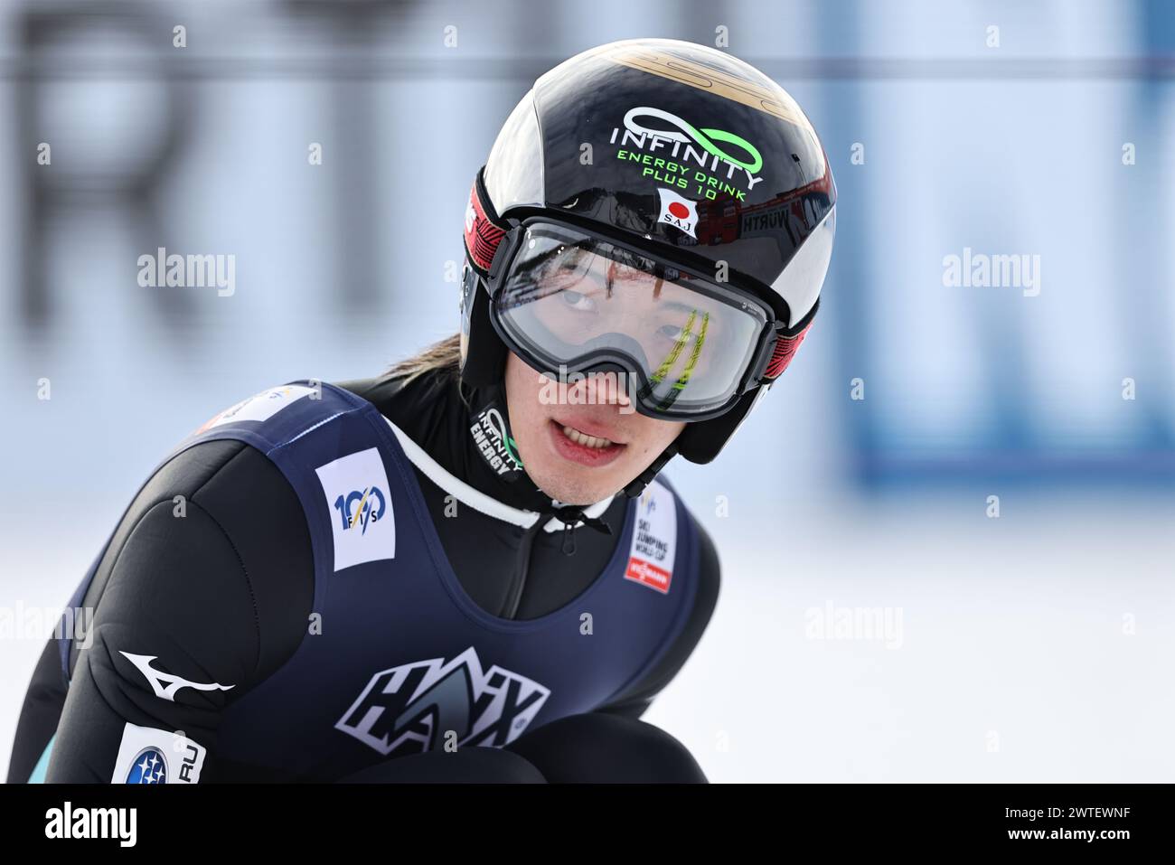 Vikersund 20240317.Ren Nikaido from Japan in Sunday's FIS world cup ski ...