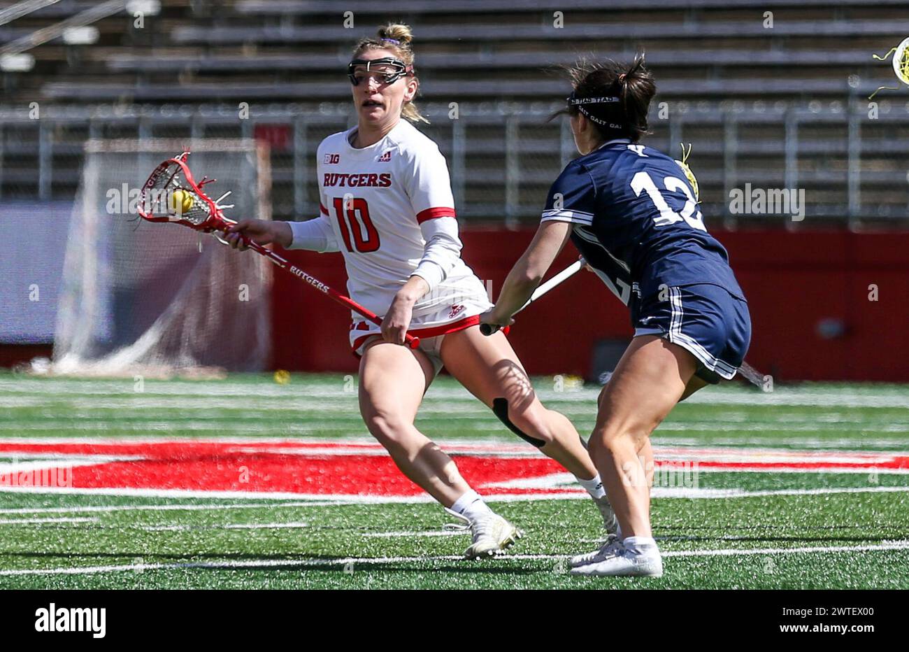 Piscataway, NJ, USA. 17th Mar, 2024. Rutgers defender Jessica Beneducci ...