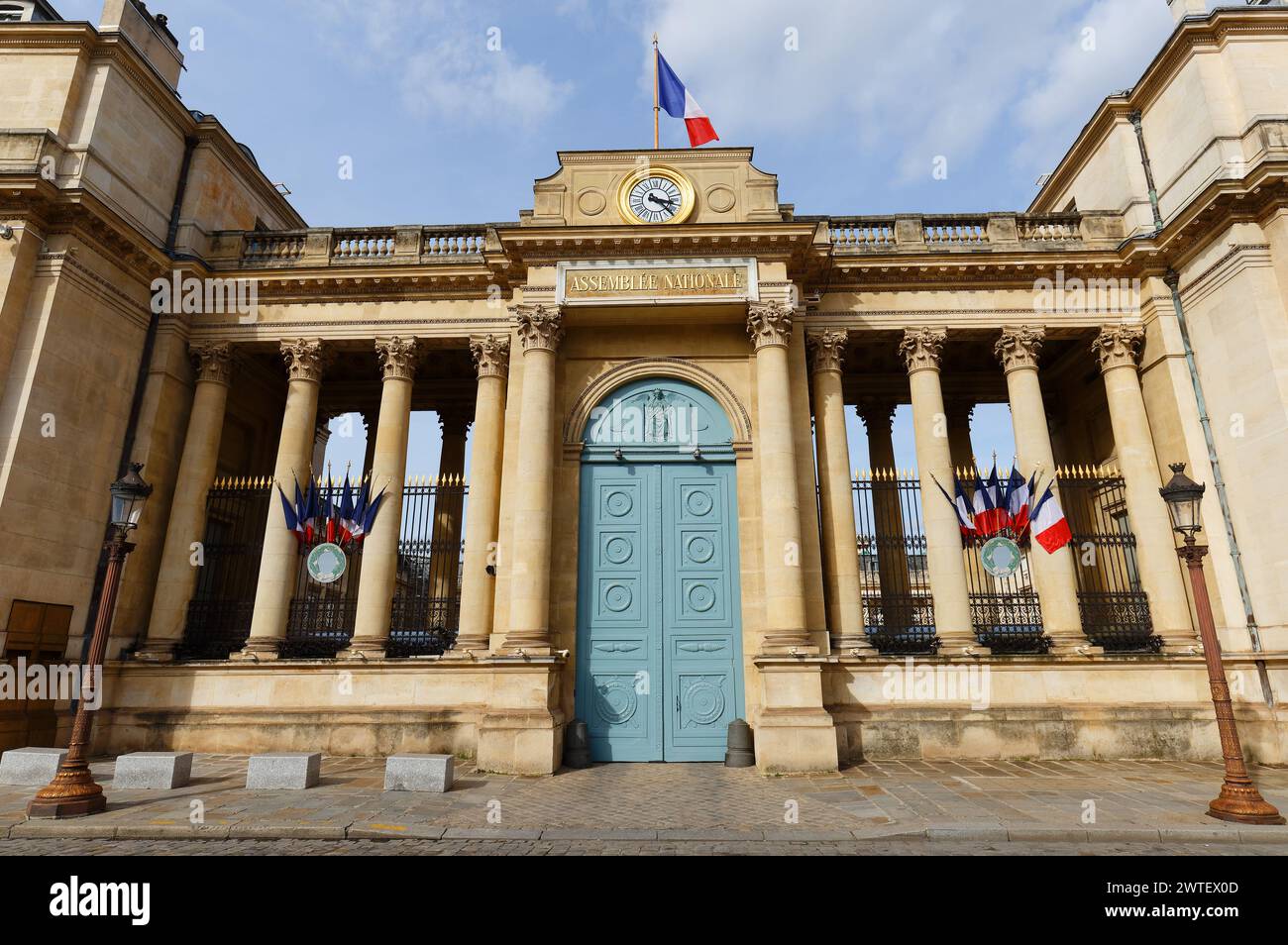 The French national Assembly-Bourbon palace the lower house of the ...