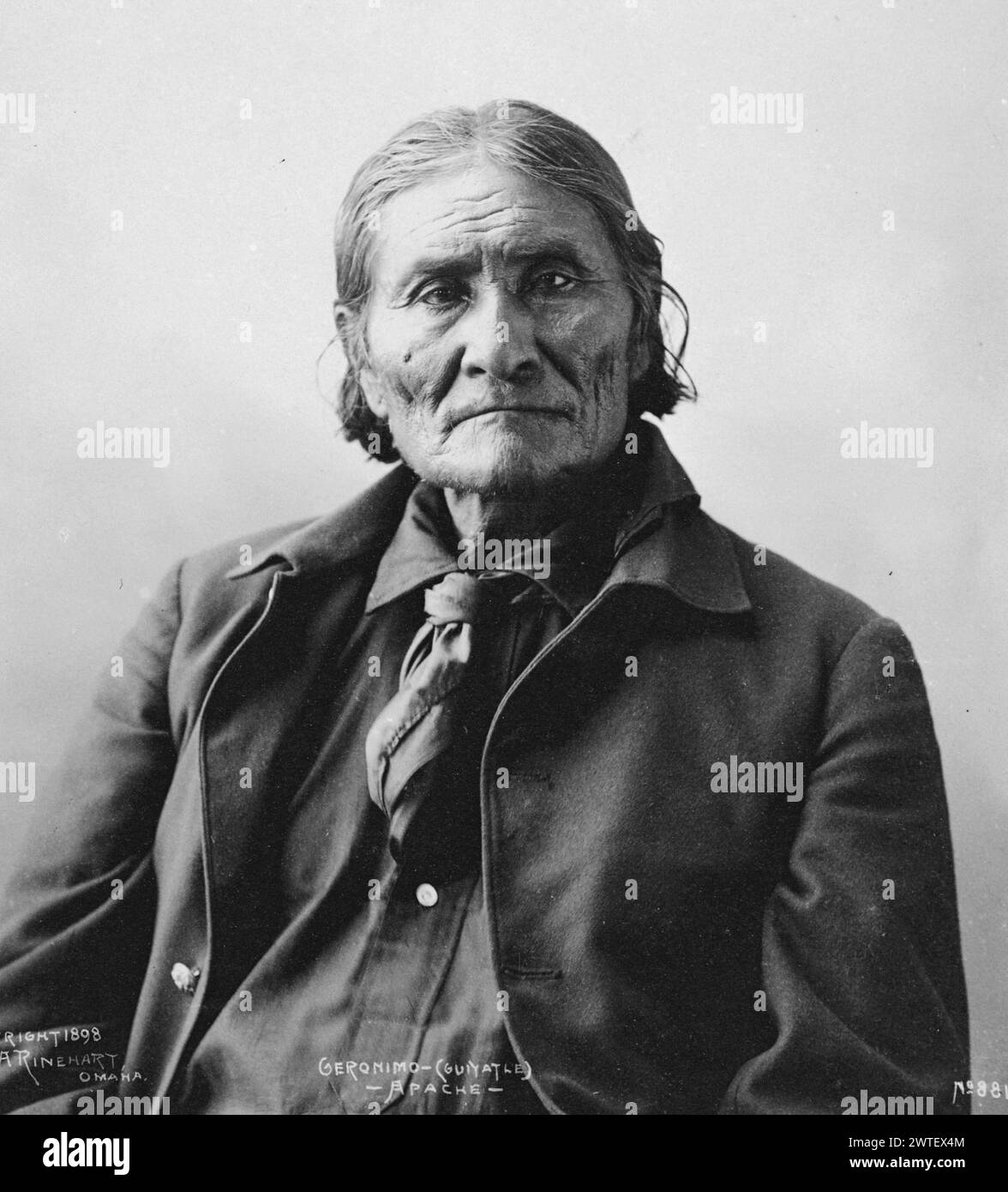 Geronimo, Chiricahua Apache leader. Photograph by Frank A. Rinehart ...