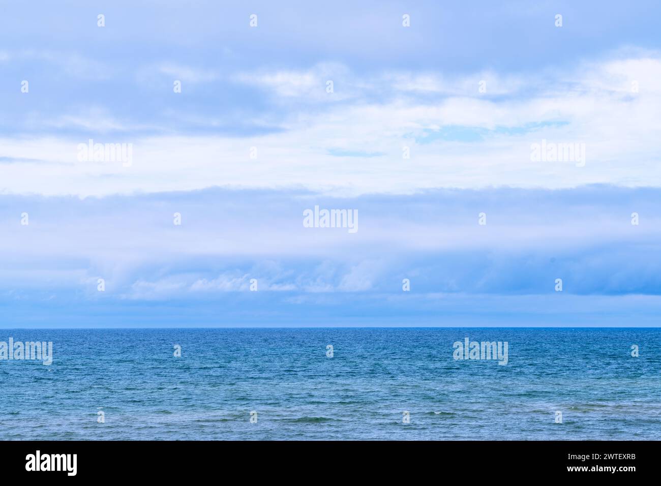 Lake Michigan with lines of blue Stock Photo - Alamy