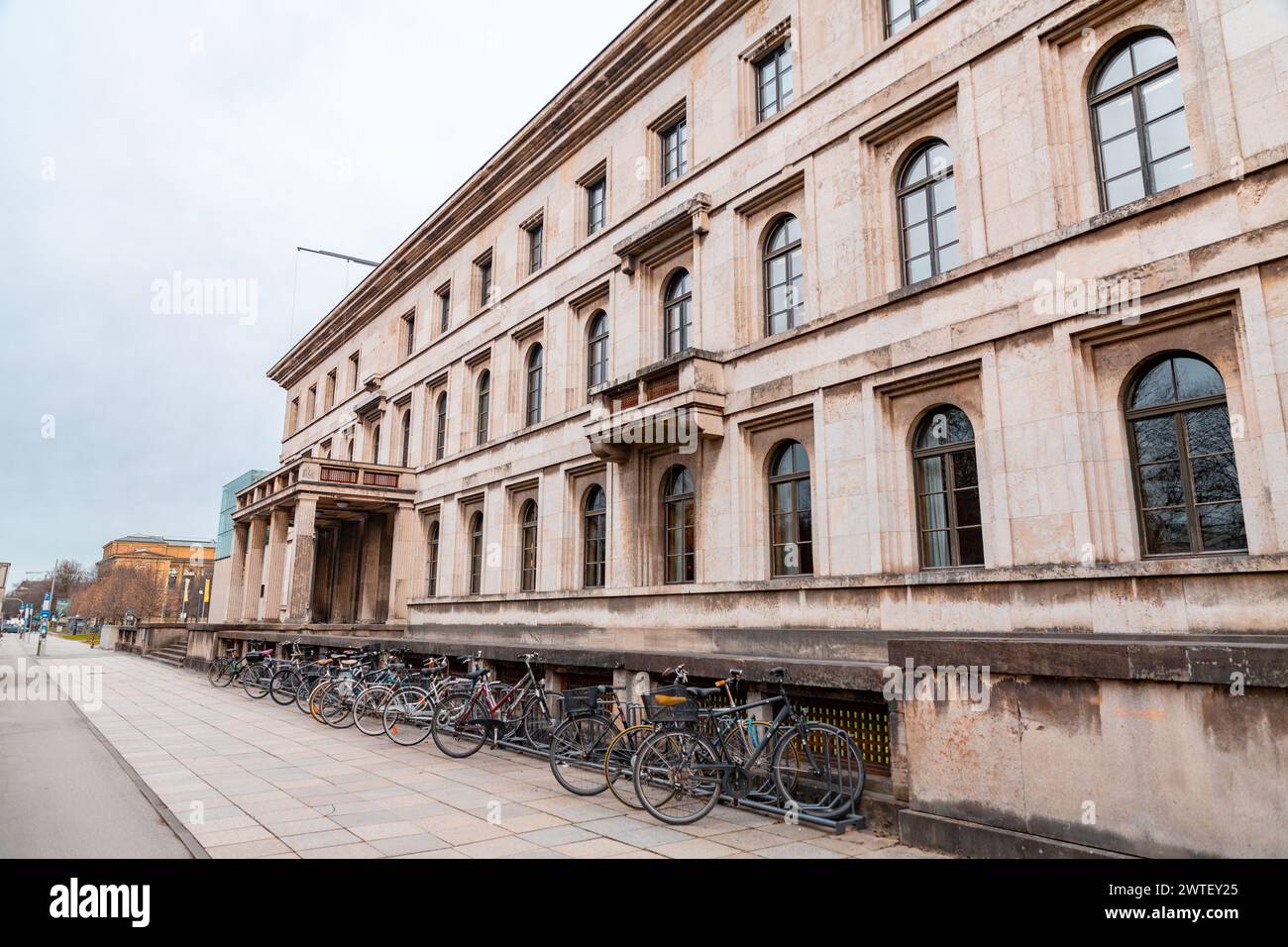 Munich, Germany - DEC 23, 2021: The Führerbau is a historically ...