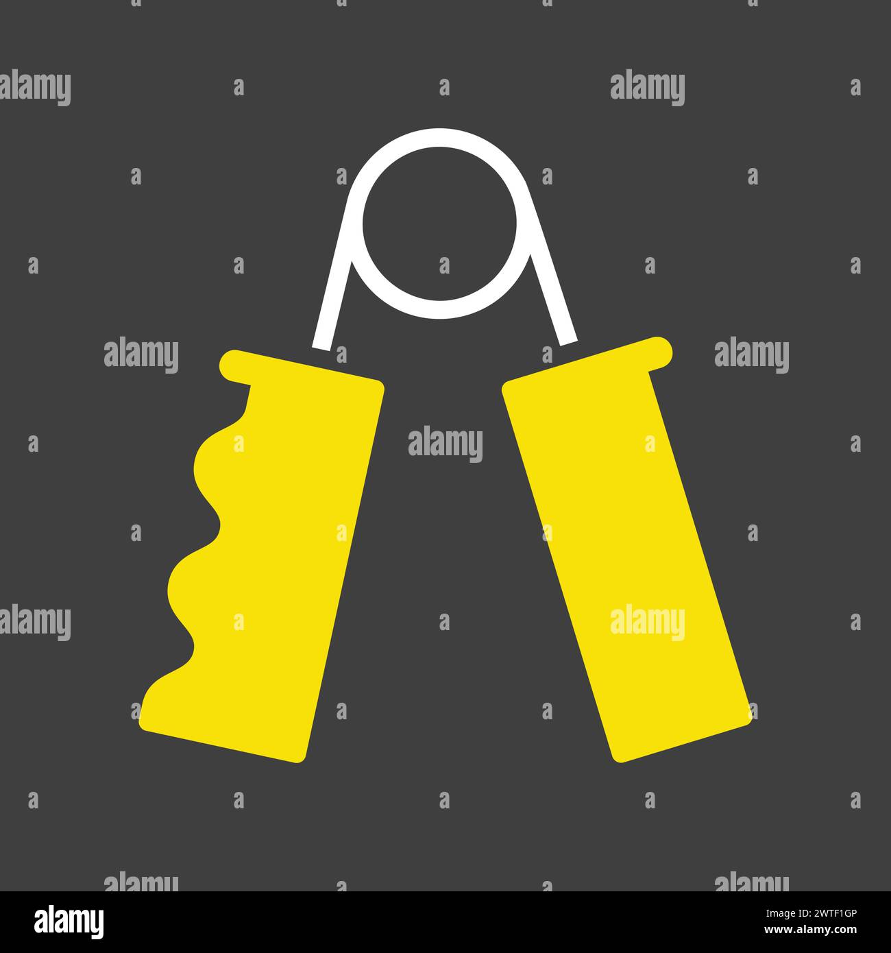 Hand grip vector solid icon on dark background. Graph symbol for ...