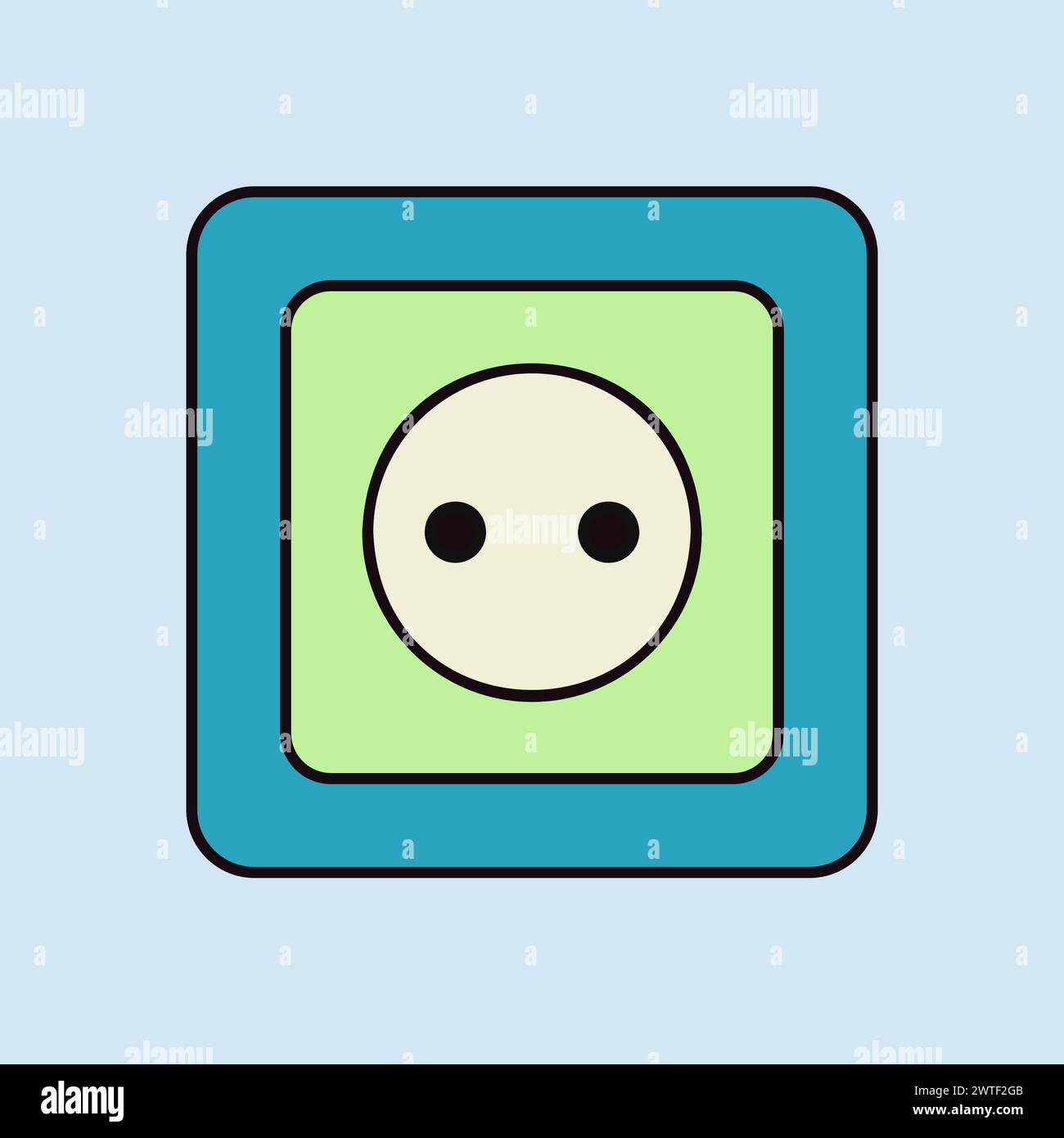 Electric outlet vector icon. Construction, repair and building. Graph ...