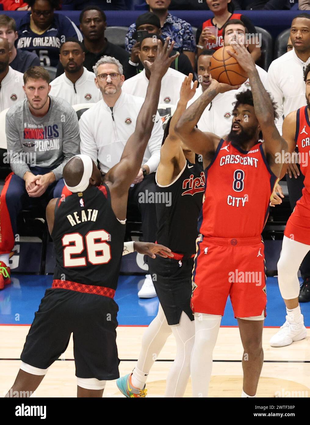 New Orleans, USA. 16th Mar, 2024. New Orleans Pelicans forward Naji ...