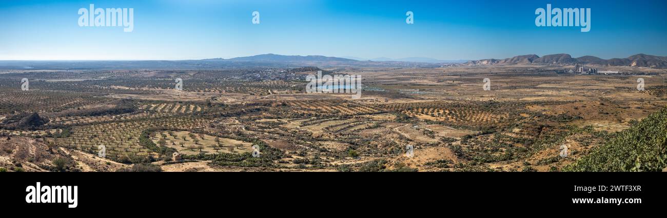 A panorama looking northwest from the Berber Takrouna village across ...
