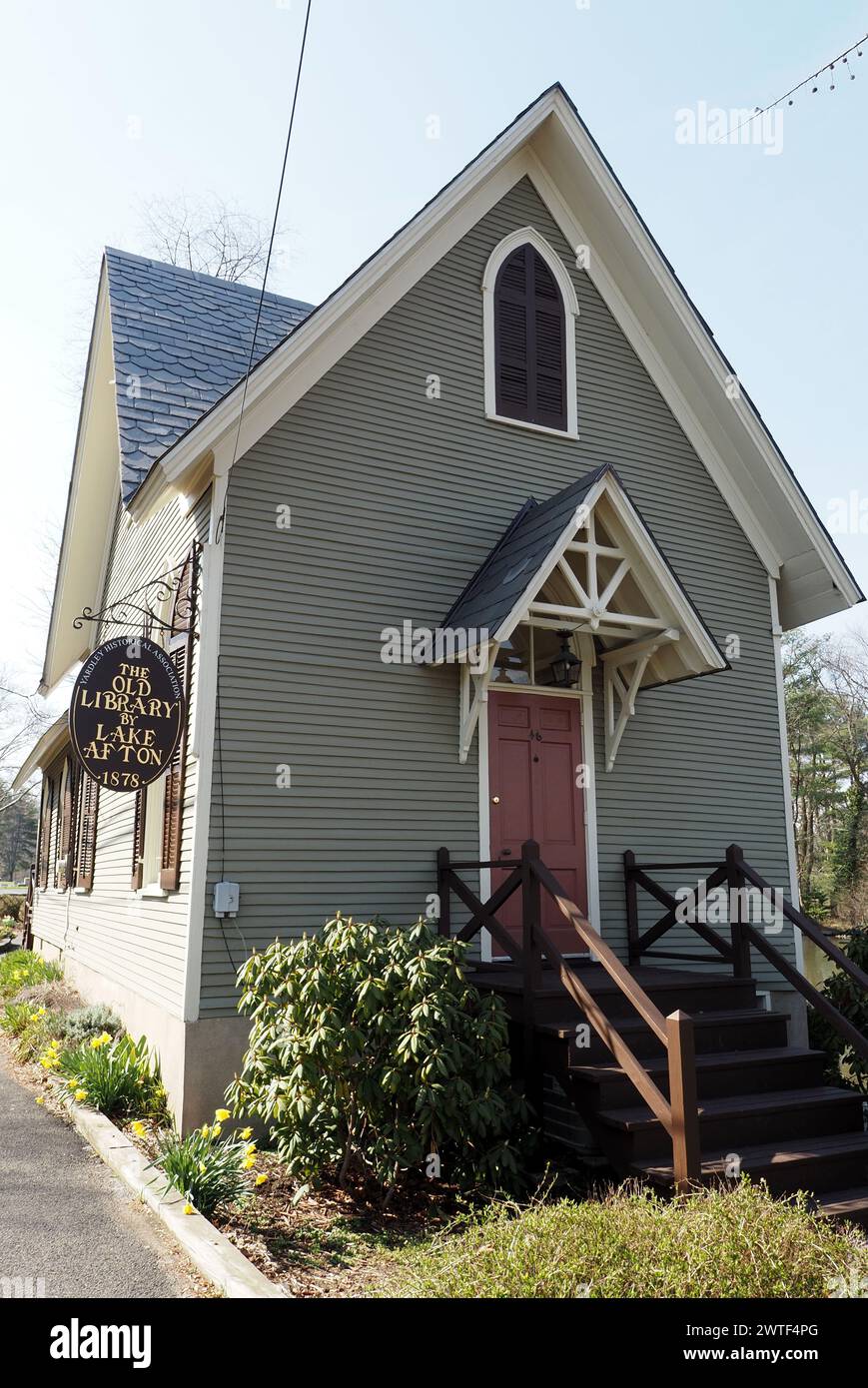 The Lake Afton library in Yardley has been around for a long time Stock ...