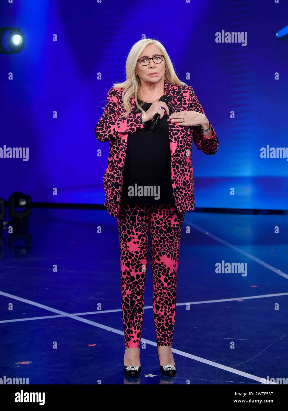 Rome, Italy. 17th Mar, 2024. Rome: Rai studios ex Dear. Sunday broadcast in. In the photo: Mara ...