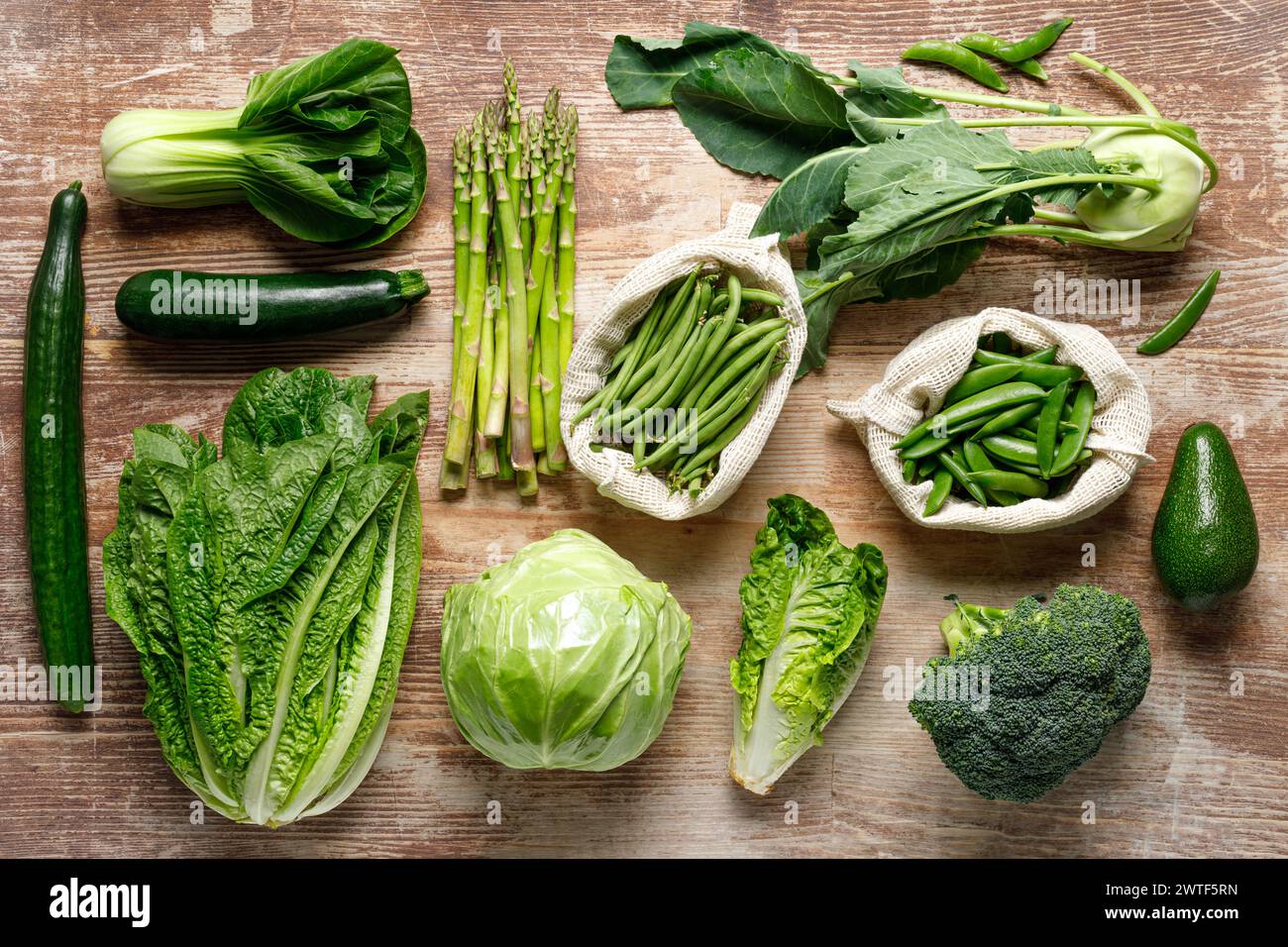 Vegetables background. Various vegetables on kitchen table. Clean ...