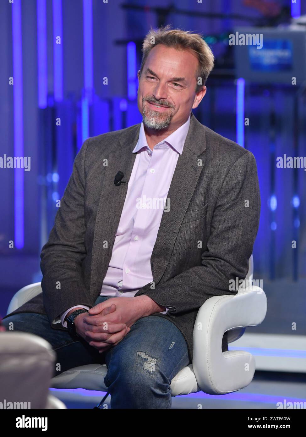 Rome, Italy. 17th Mar, 2024. Rome: Rai studios ex Dear. Sunday broadcast in. In the photo: Mara ...